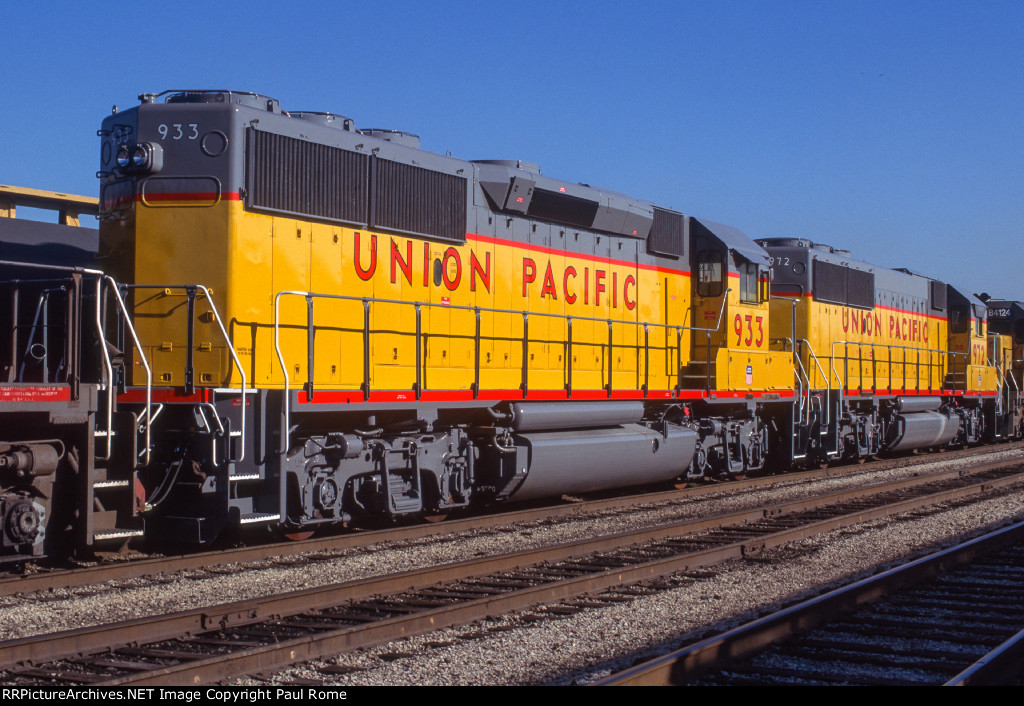 UP 933, 972, EMD GP50, at BRC Clearing Yard